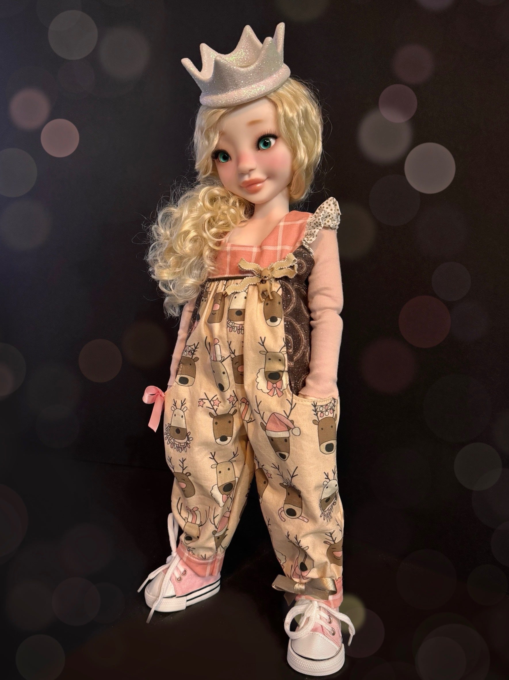 Christmas Crowns 18" Ava in Pretty in Pink | Anderson Art Dolls